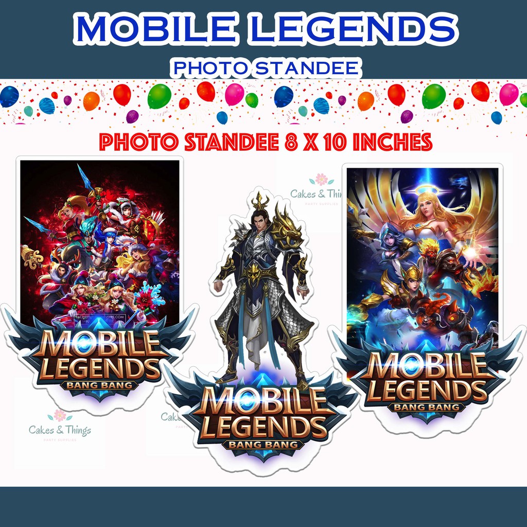Mobile Legends Photo Standee (8 x 10 inches) Tabletop Party Decoration ...