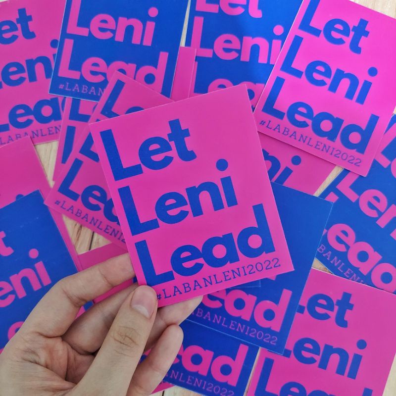 let leni lead laban leni waterproof vinyl stickers | Shopee Philippines