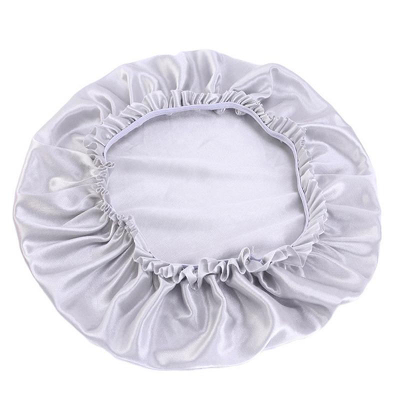 FCPH Satin Solid Sleeping Hat Bonnet Night Sleep Cap Hair Care Bonnet ...