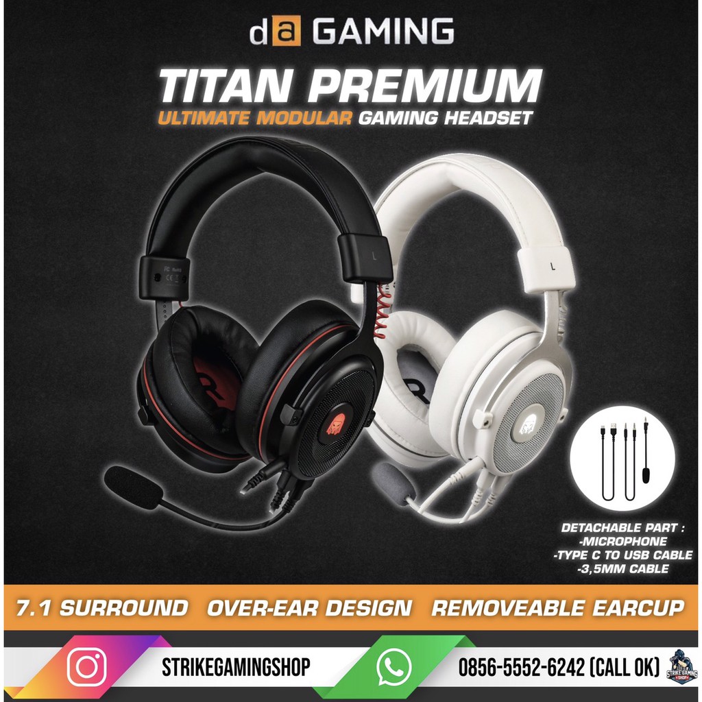 Digital Alliance Titan Premium Ultimate Modular Gaming Headset | Shopee ...