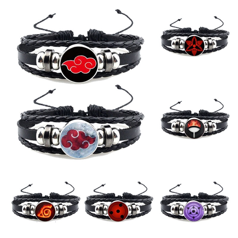 Anime Naruto Bracelet Akatsuki Wristband Sharingan Uchiha Itachi ...