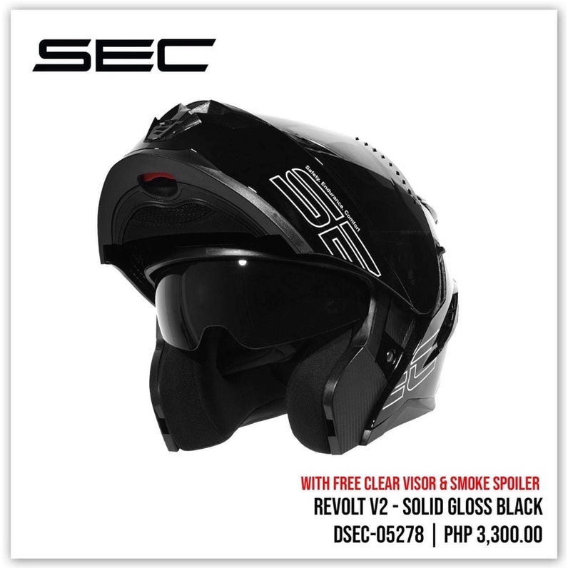 sec revolt version 2 & 3, atomik & kuiper modular & dual visor helmet ...