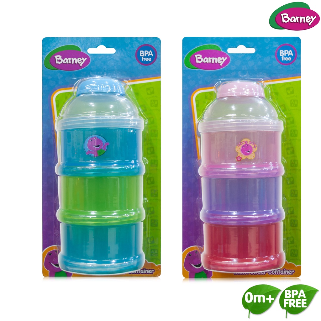 Barney 3 Layer Milk Powder Container Stackable Milk Dispenser Feeding ...