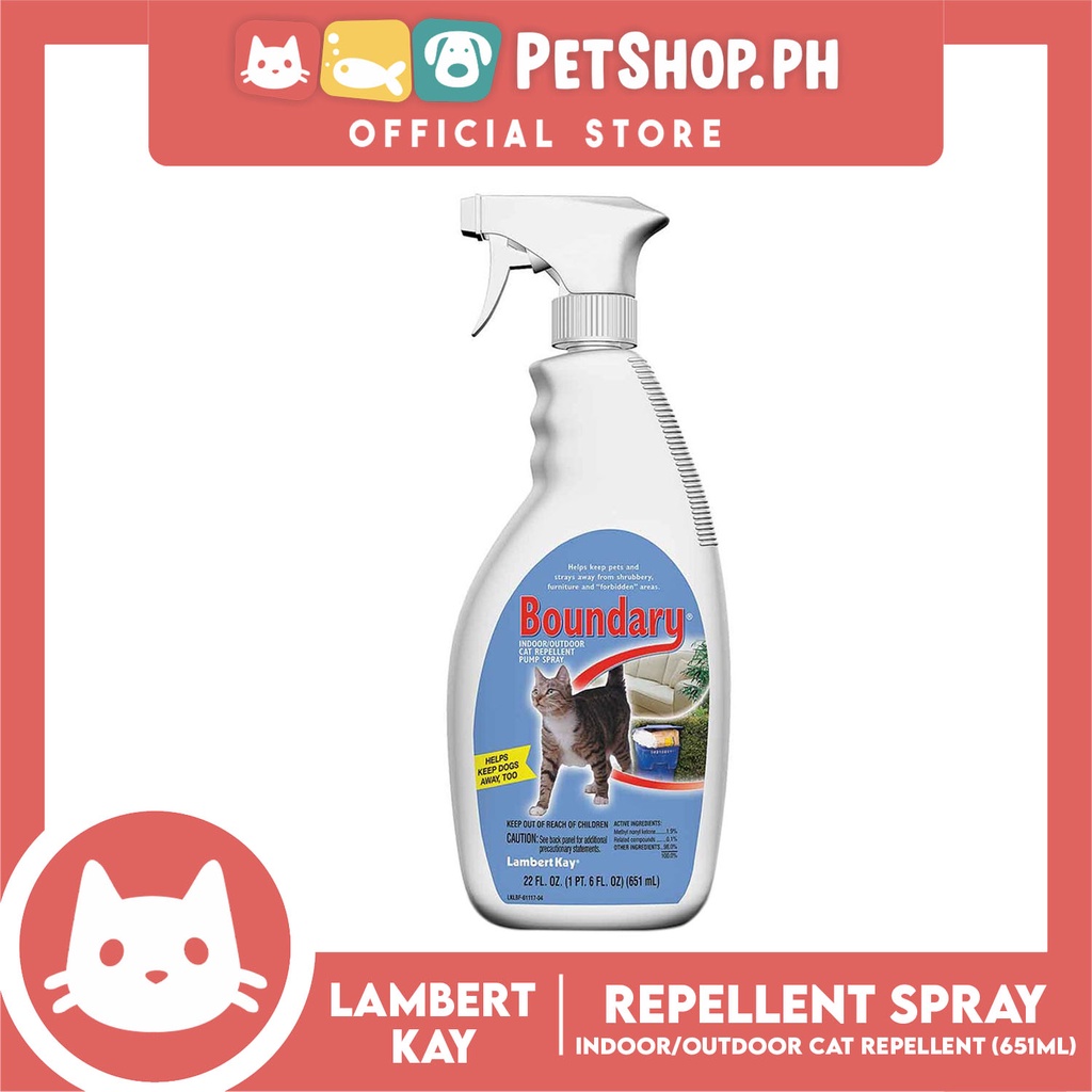 Lambert Kay Boundary Indoor and Outdoor 651ml Cat Repellent Spray ...
