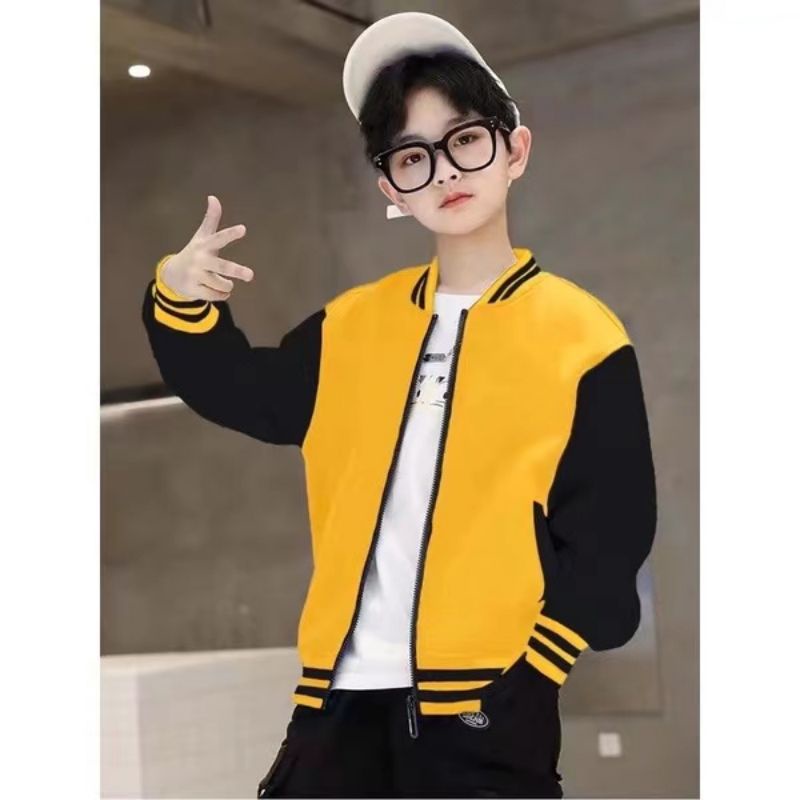 Kids' jacket boys' jacket new kids' baseball jacket boys | Shopee ...