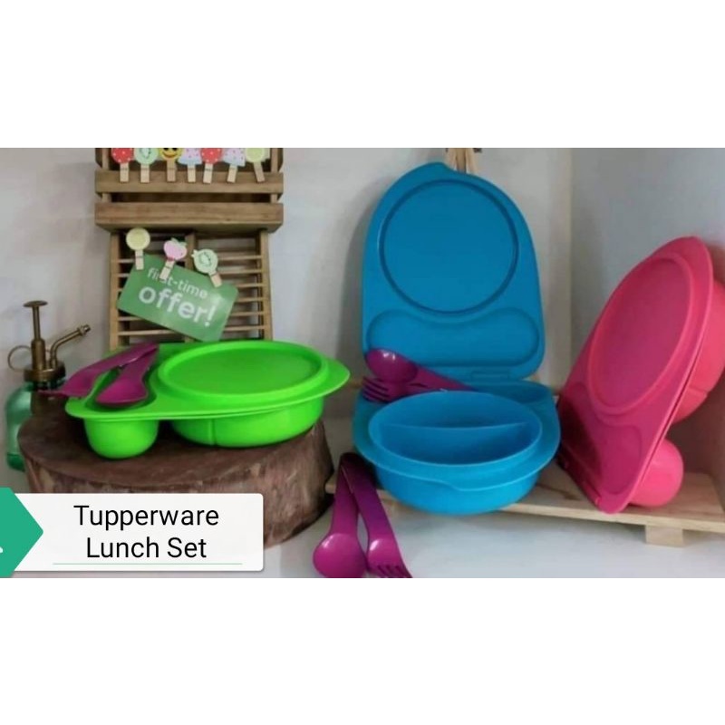 Tupperware Lunch Set With Cutlery | Shopee Philippines