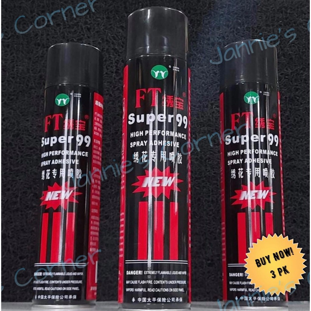 FT Super 99 Spray Adhesive (3 pack) / Multipurpose Adhesive Spray also ...