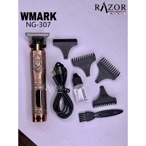 Wmark NG-307 Rechargeable Hair Detailer Trimmer Gold Bronze Razor ...