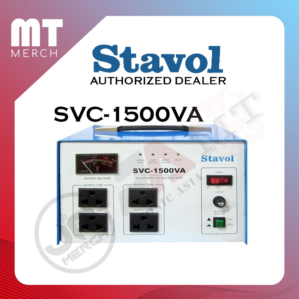 Stavol Automatic Voltage Regulator 1500 watts AVR with Time Delay (ST ...