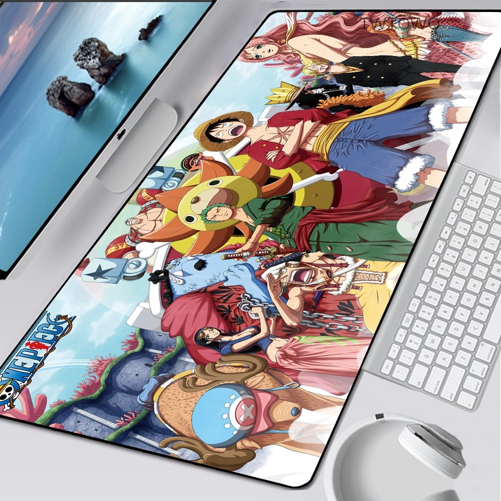 One Piece Gaming Mouse Pad Anime Gamer Keyboard Mouse Mat Speed XXL ...