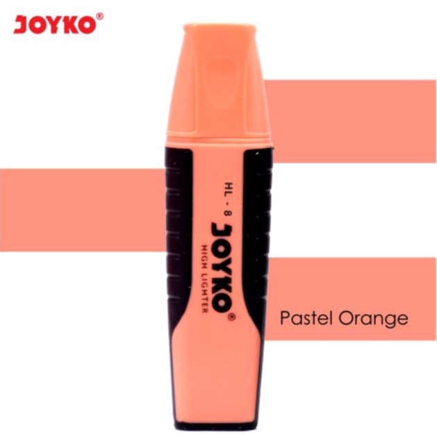 Highlighter Highliter Color Marker PASTEL ORANGE PASTEL HL 8 | Shopee ...
