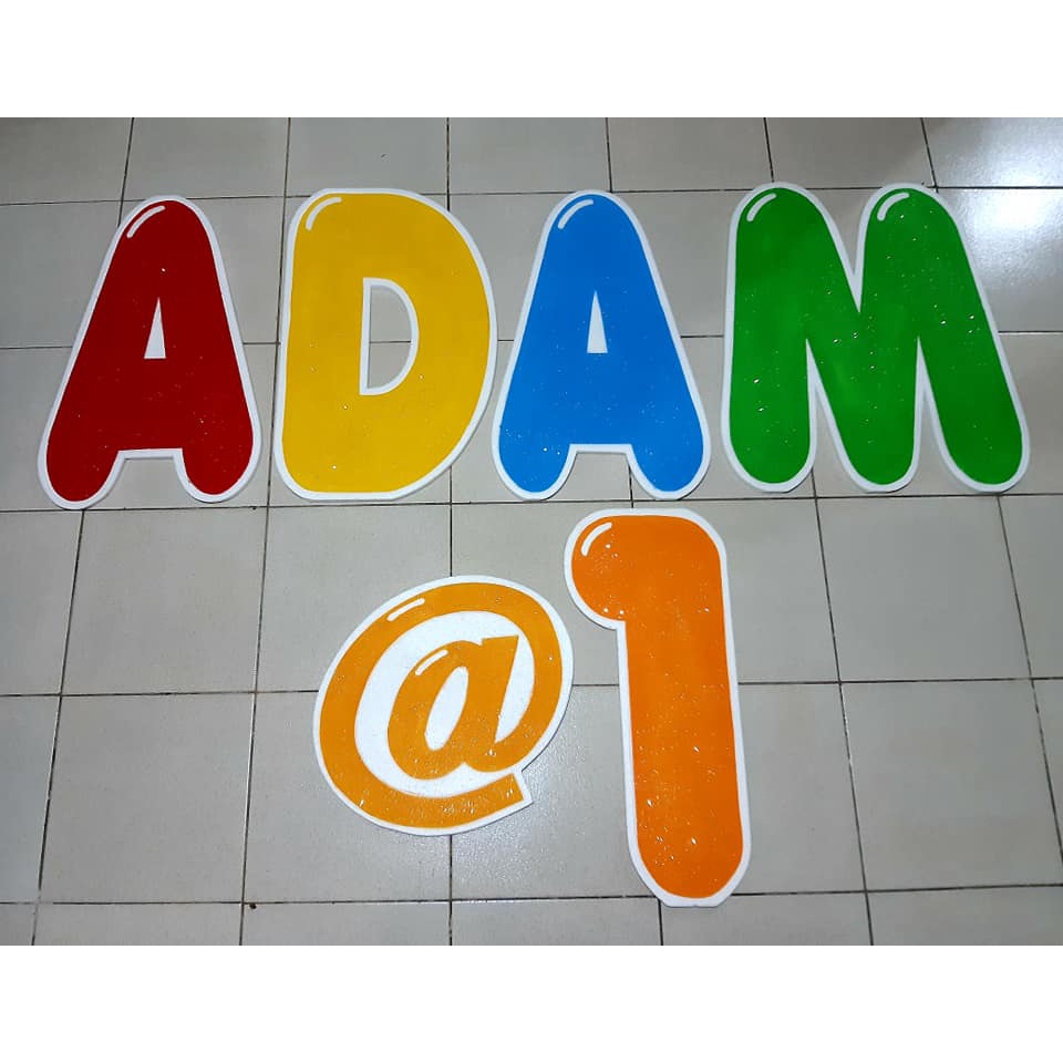 Customized Handpainted Styro Standee Letters for DIY Backdrop (sold per ...