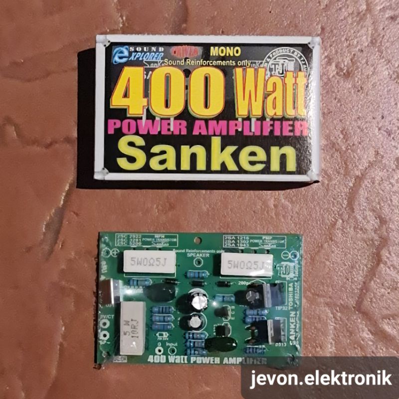 Sanken 400 Watt Mono Power Amplifier 400Watt TJ Audiopro | Shopee ...