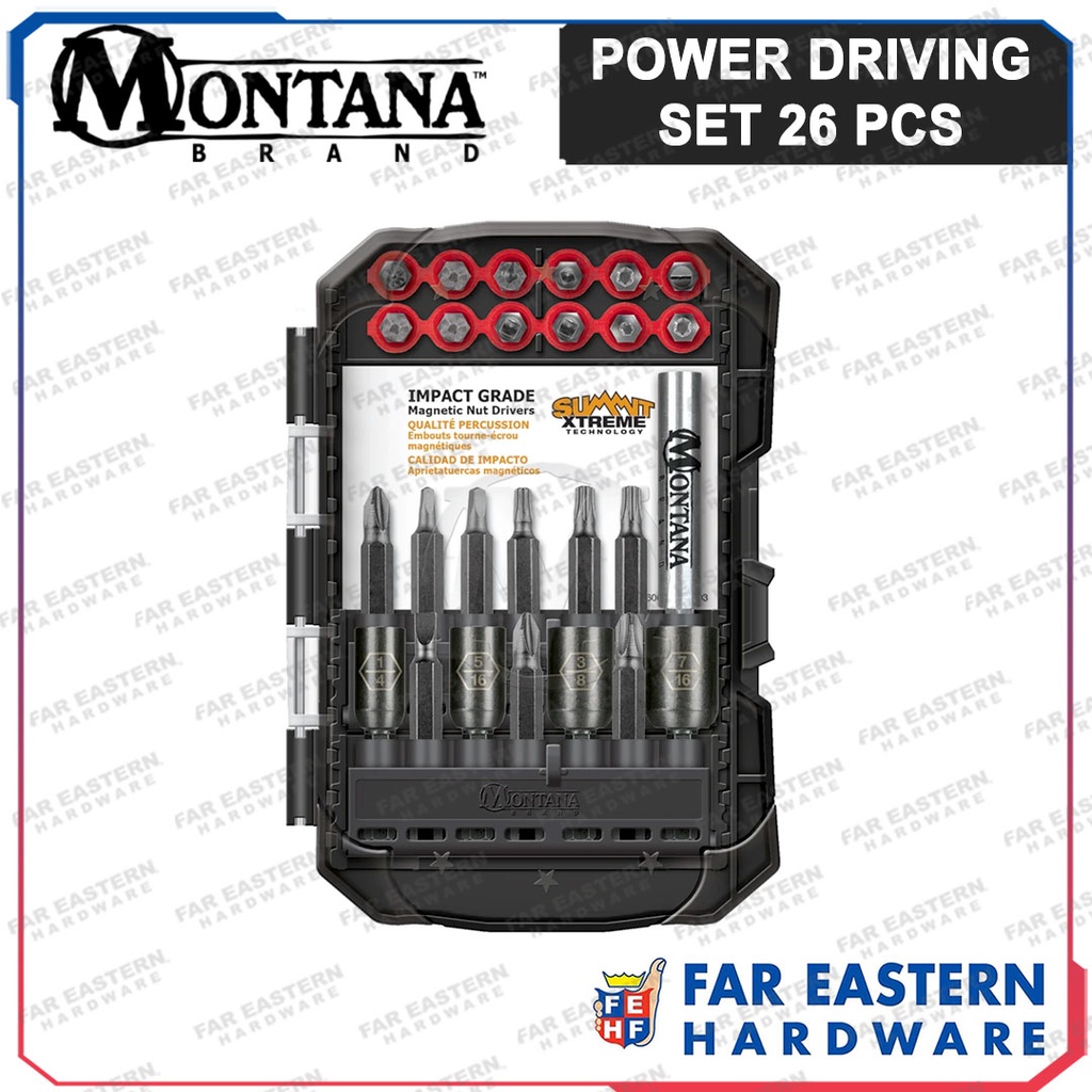 MONTANA Power Driving Set 26 Pcs | Magnetic Nut Driver MB-64866 ...
