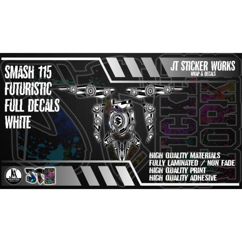 Suzuki Smash Futuristic Full Decals | Shopee Philippines