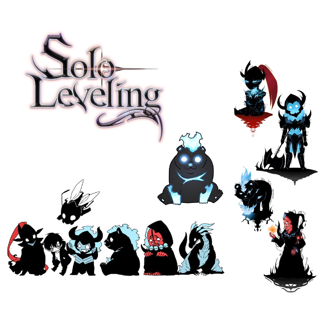 Solo Leveling| I Level Up Alone Manhwa Waterproof Stickers Vol 1 (Matte ...