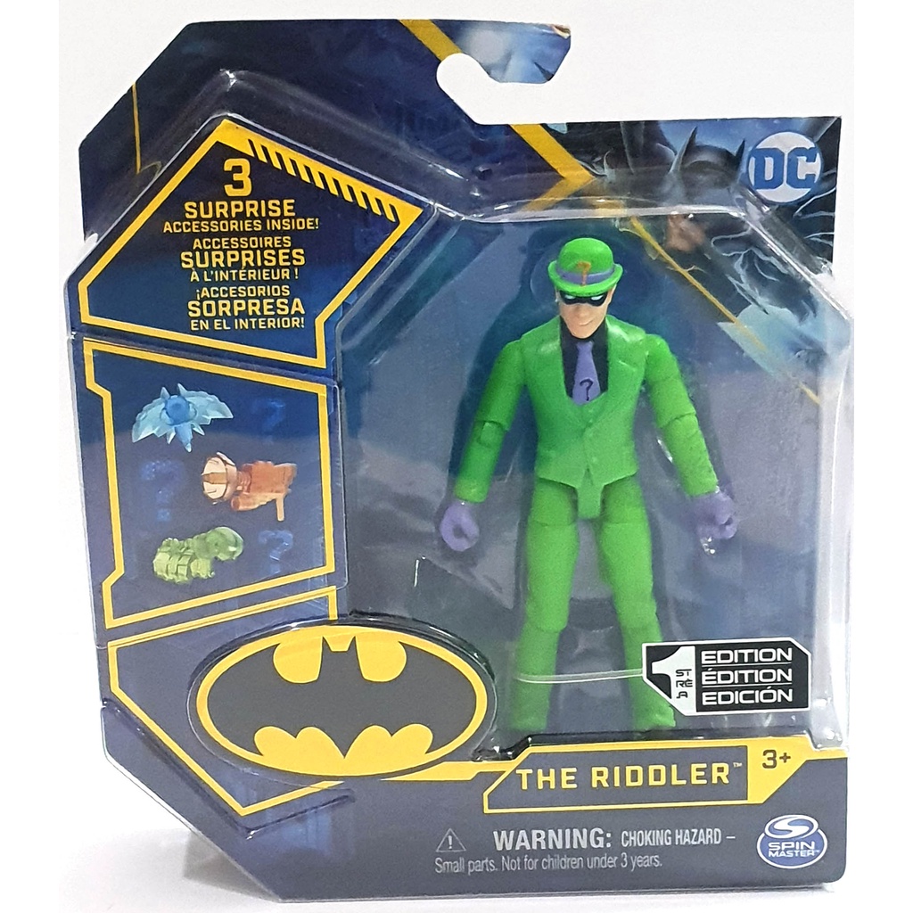 DC Universe NEW Spin Master 1-Batman 2-Joker 3-Riddler 4-Robin Figure 4 ...