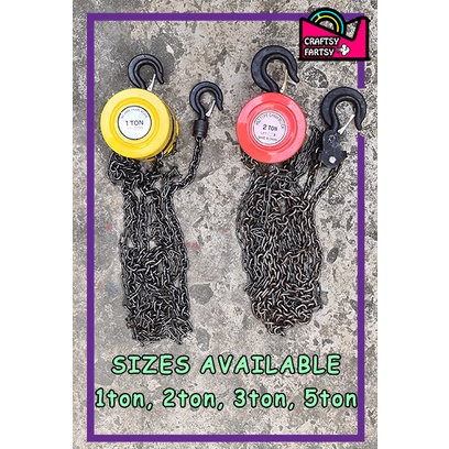 Chain Block/ Manual Lifting Chain Block. Small Pulley Block 1 ton and 2 ...