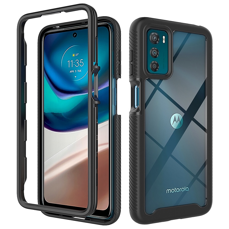 Motorola Moto G42 G52 G82 G22 G71 G51 5G Full Body Clear Bumper Hybrid ...