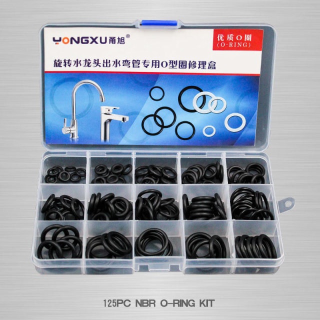 O Rings Rubber Silicone O Ring Seal NBR VMQ FKM Sealing O-rings Nitrile Washer Rubber oring set ...