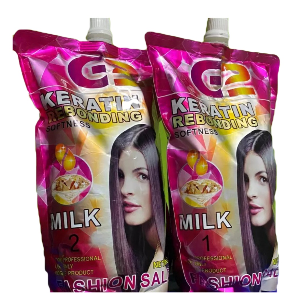 G2 Keratin Milk Hair Rebonding Set 1250ml | Shopee Philippines