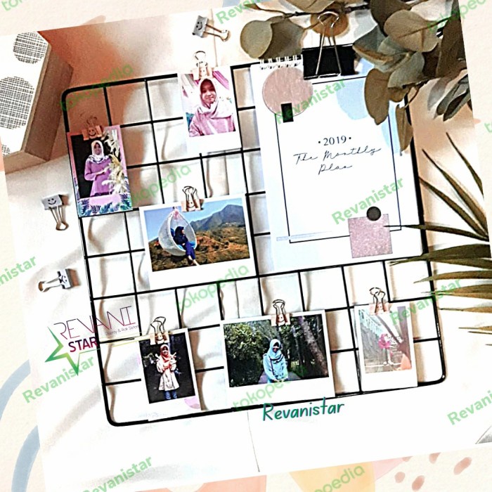 PUTIH Wire Grid 35x35 Diy room decor in terms of polaroid photo wall ...