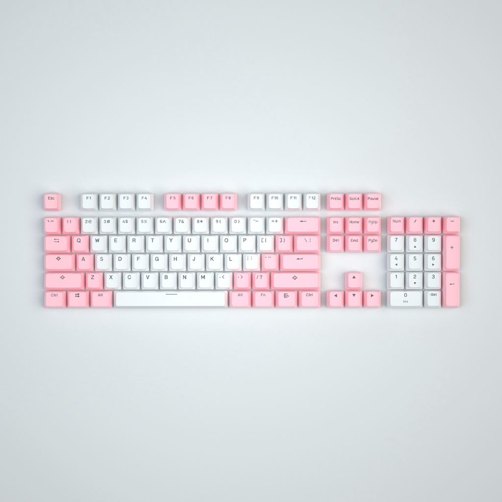 104Keys Keycaps Mixed Color Keycap Backlit for Mechanical Keyboard OEM ...