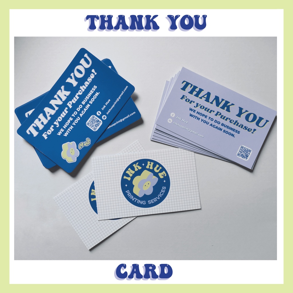 CUSTOMIZED / PERSONALIZED Thank You Cards | Shopee Philippines