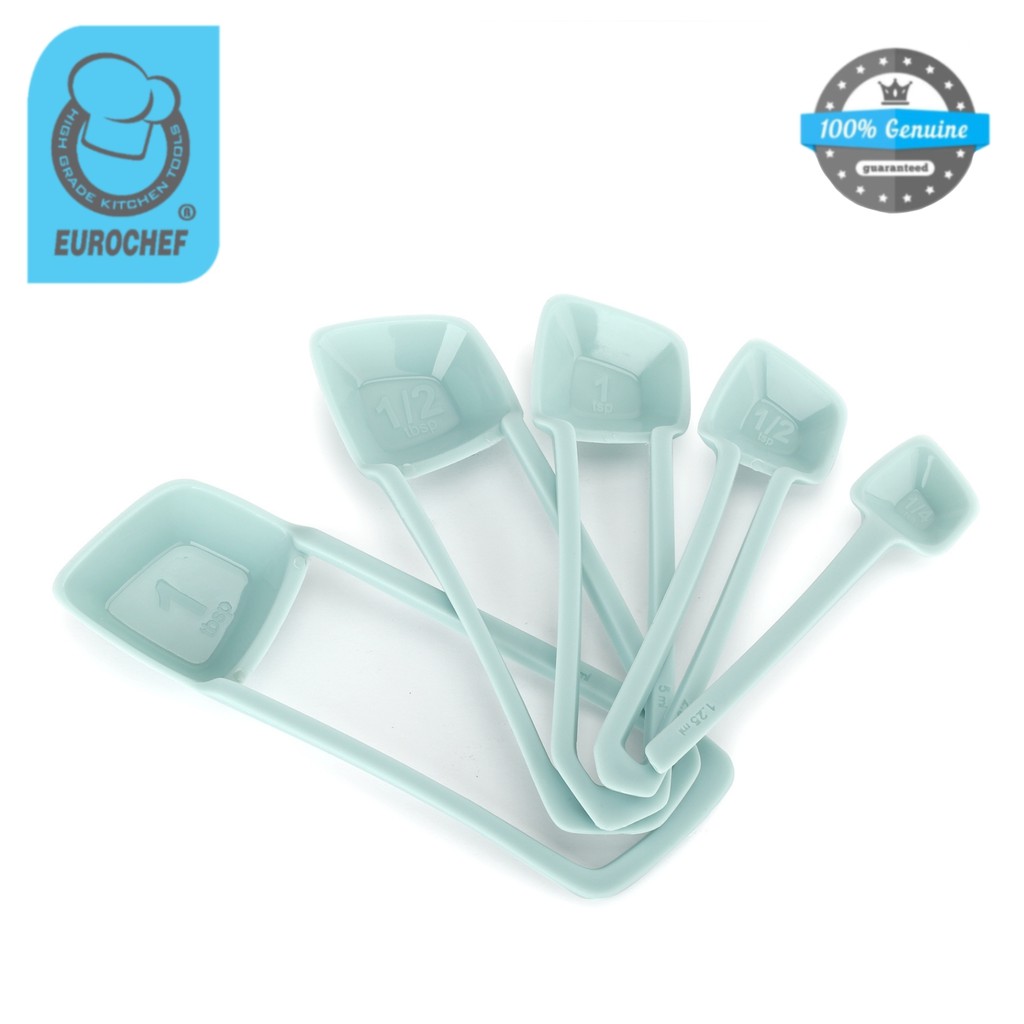 Eurochef Stackable Nesting Measuring Spoon Set of 5 with Measurement ...