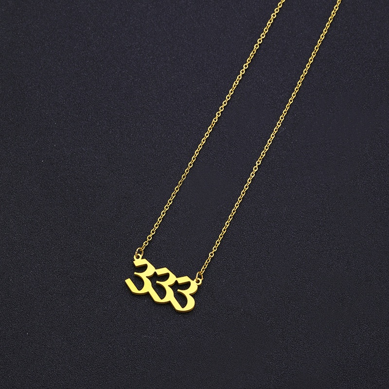 MAXZONE Angel Number Necklaces For Women 111 222 333 444 555 666 777 ...