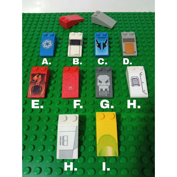 Authentic Lego Decorated Slope 18 4 x 2 Set A No. 30363pb01 | Shopee ...