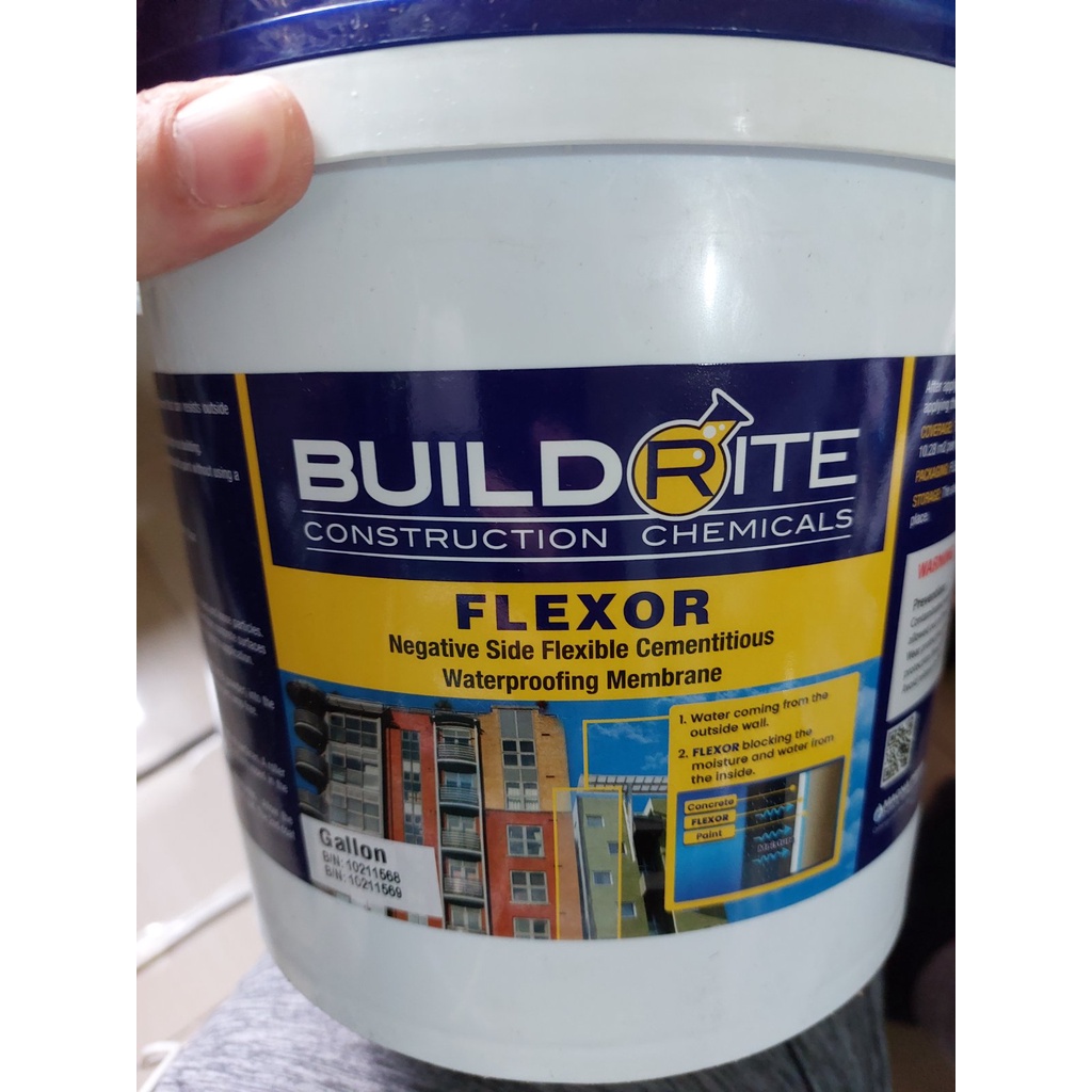 Buildrite Flexor (5kg) NEGATIVE SIDE CEMENTITIOUS Waterproofing ...