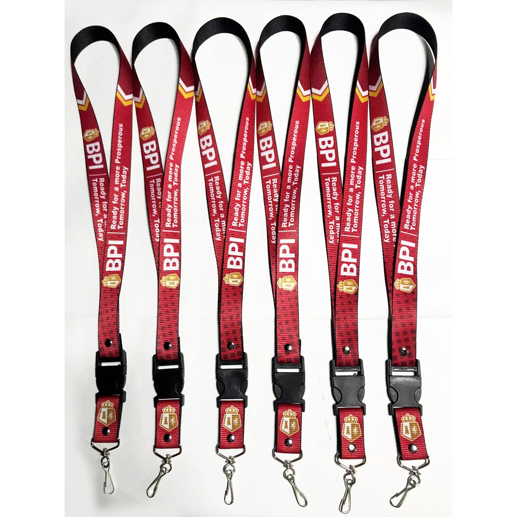 BPI Ready for a more prosperous tomorrow, today ID Lace Lanyard ID ...