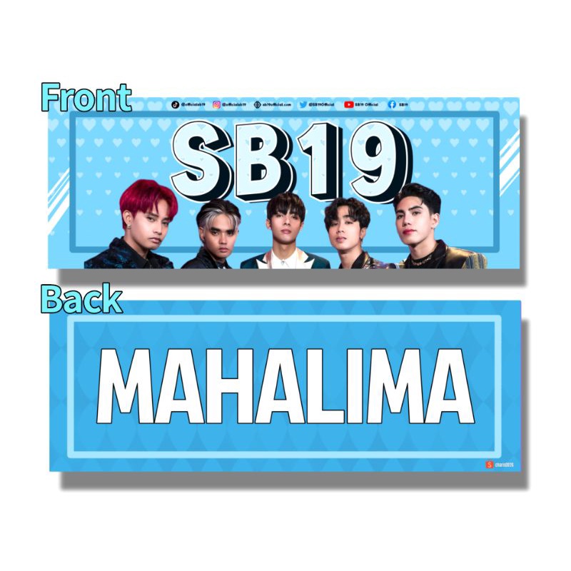 SB19 HAND BANNERS Mahalima (Minimum of 2 orders for customized ...