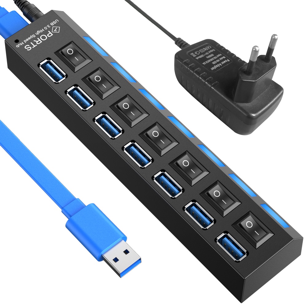 USB 3.0 HUB USB Splitter Multi Usb 3 0 Hub Several Ports with Switch ...