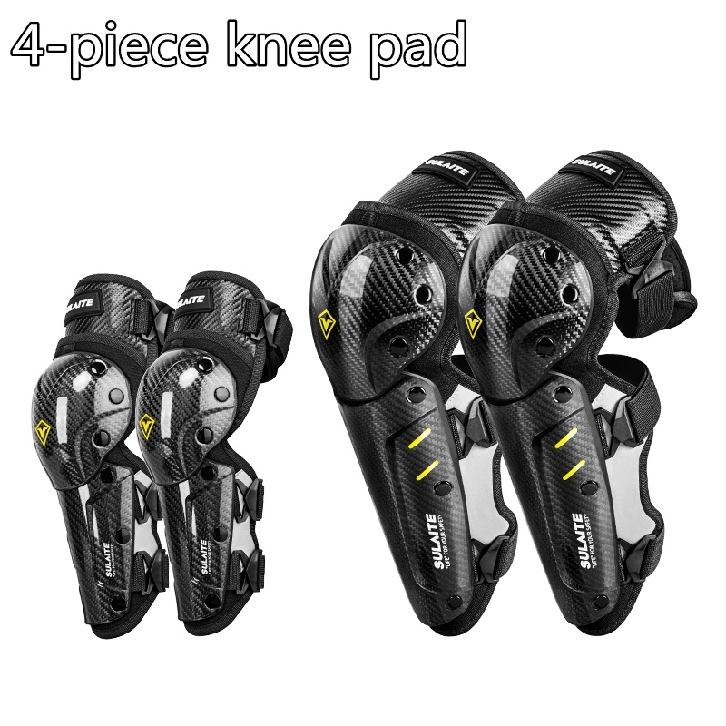 KNEE PAD FOR MOTORCYCLE RACING, 4 IN 1 KNEE AND ELBOW BODY GUARD SET ...