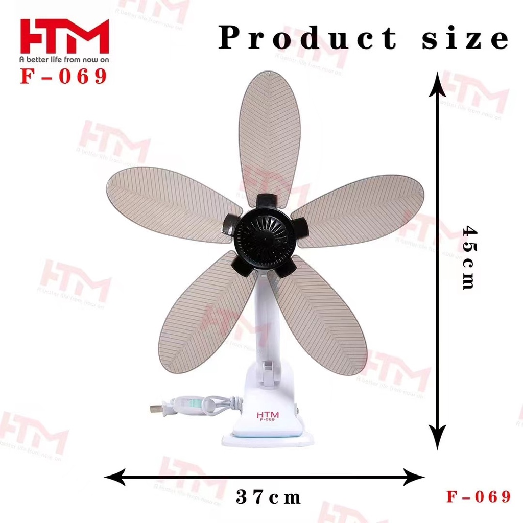 Original HTM Clip Fan Fan Big Size 5 Blades Clip Fan/Table Clip Fan ...