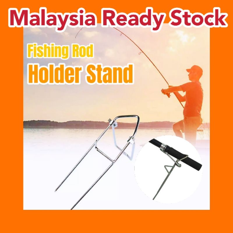 Fishing Rod Pole Stand Holder Rak Joran Pancing Portable Fishing Tool ...