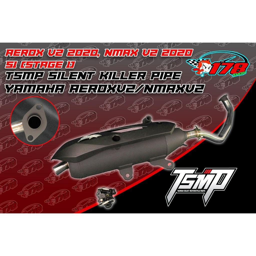 TSMP Silent killer power pipe Yamaha Aerox v2/nmax v2 stage1-stage4 ...