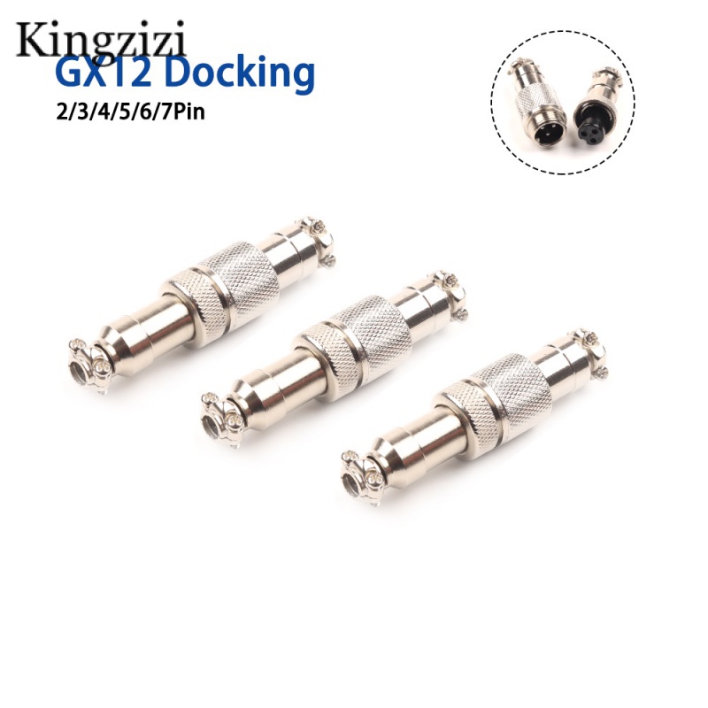 GX12 Docking 2 3 4 5 6 7Pin Male& Female Circular Panel 12mm Metal ...