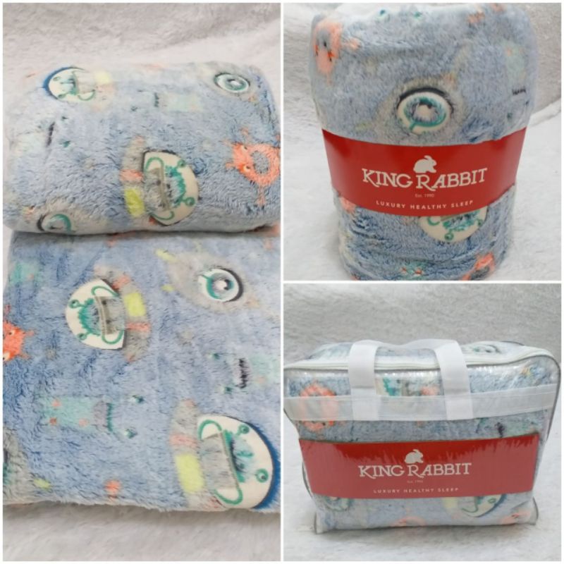King Rabbit Thermal Blanket Fleece Blanket 150 x200 cm Moster Ig Glow ...