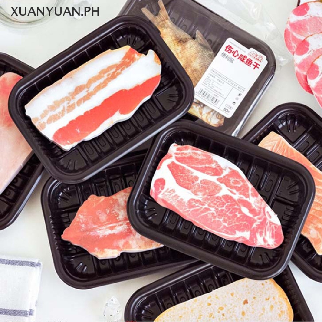 XUAN Kawaii Funny Fish Meat Food Memo Pad Note Sticky Notes Planner ...