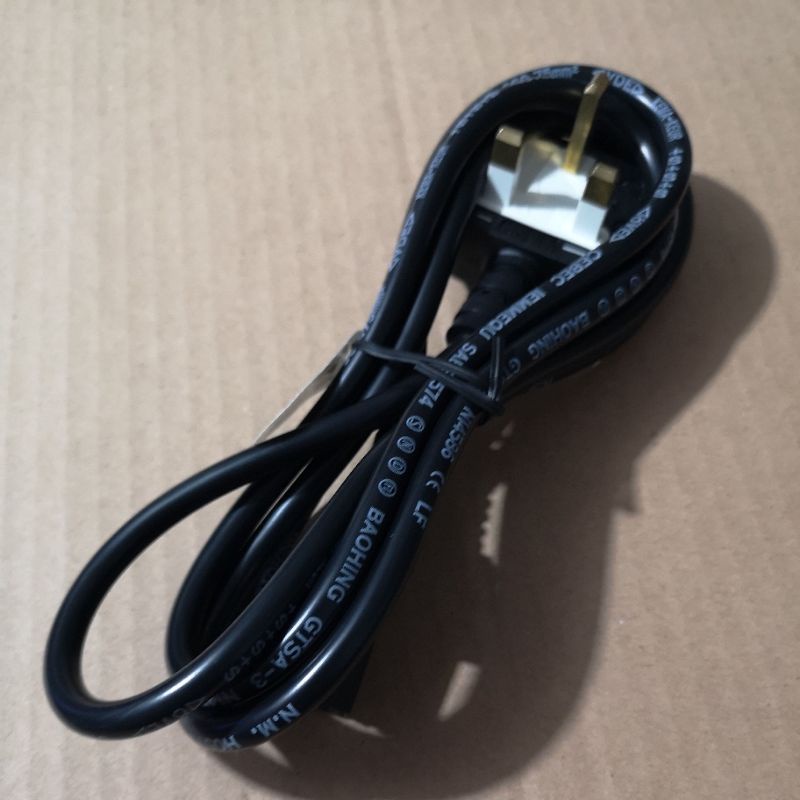 3-leg Power Cable Power Cable+Fuse AC CPU UPS PC Monitor Amplifier ...