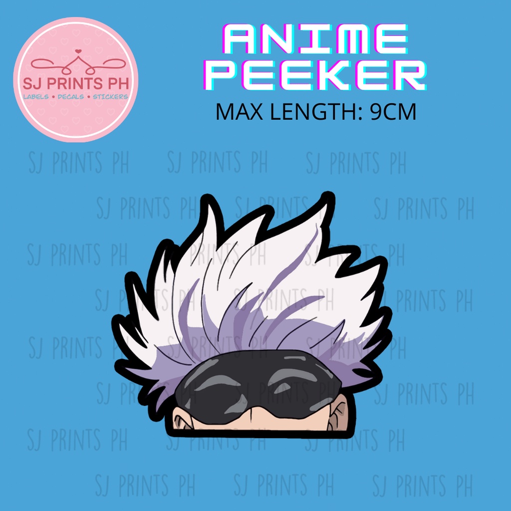 [PART 3] Anime Peeking Stickers| Waterproof laminated vinyl | Shopee ...
