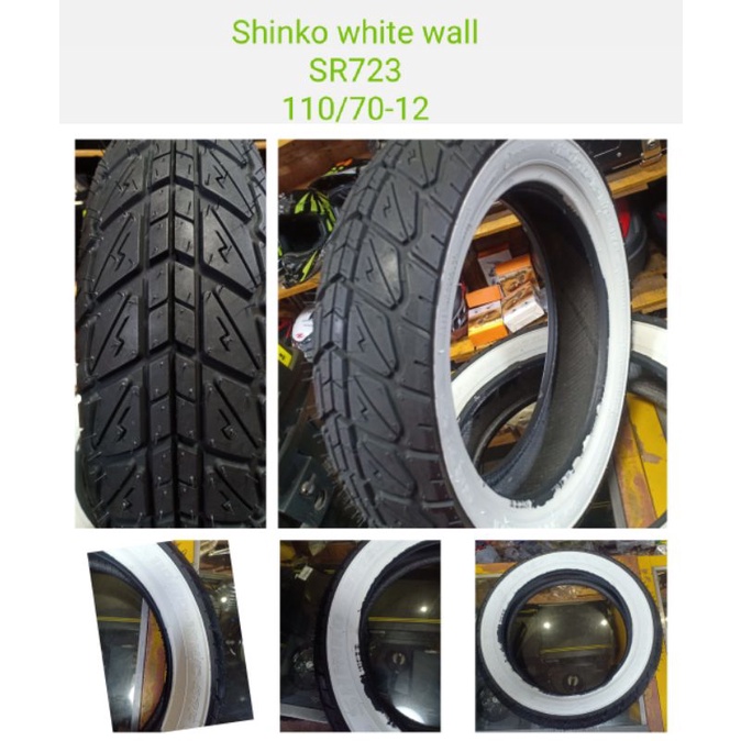 110/70-12/ 140/70-12/ 130/70-12/ 120/70-12 white side wall SR723 ...