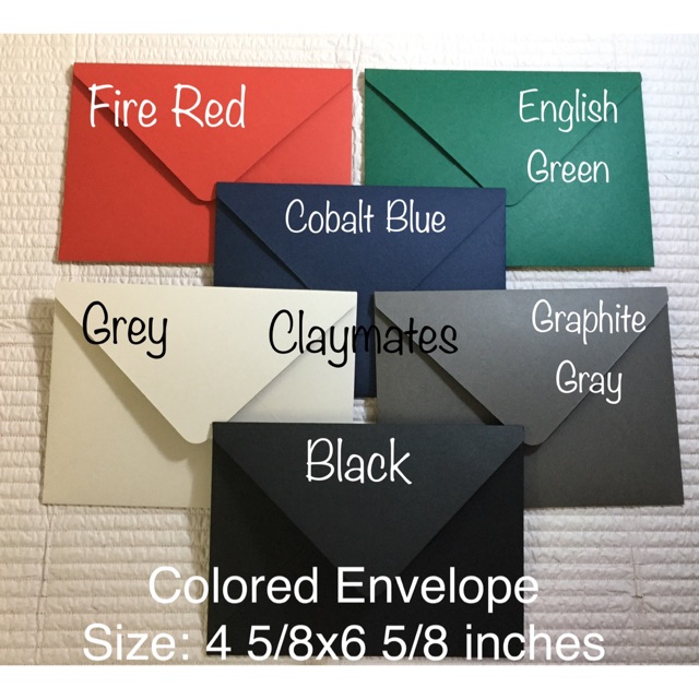 Colored Envelope 4R (4x6 inserts) | Shopee Philippines
