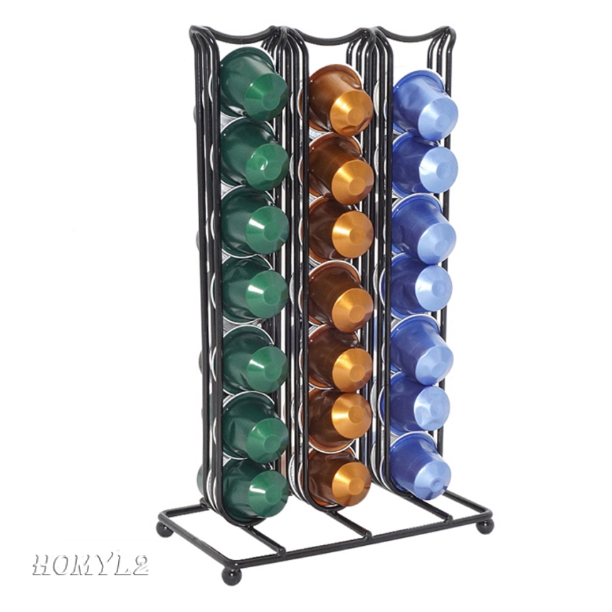 40/60 Coffee Stand Capsule Holder Chrome Storage Rack | Shopee Philippines