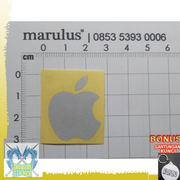 Mini Apple logo Cutting Reflextor Sticker Macintosh Dragon Sticker ...