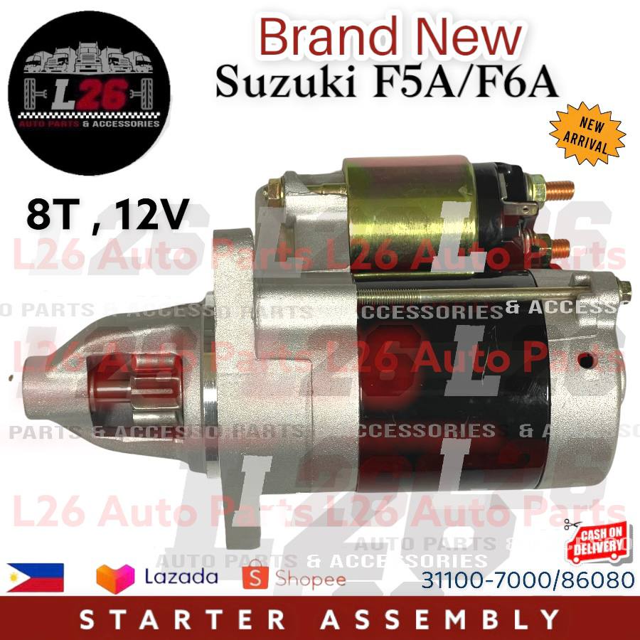 Suzuki Multicab F5A/F6A Starter Assembly 8 Teeth 12V 31100-86080 ...