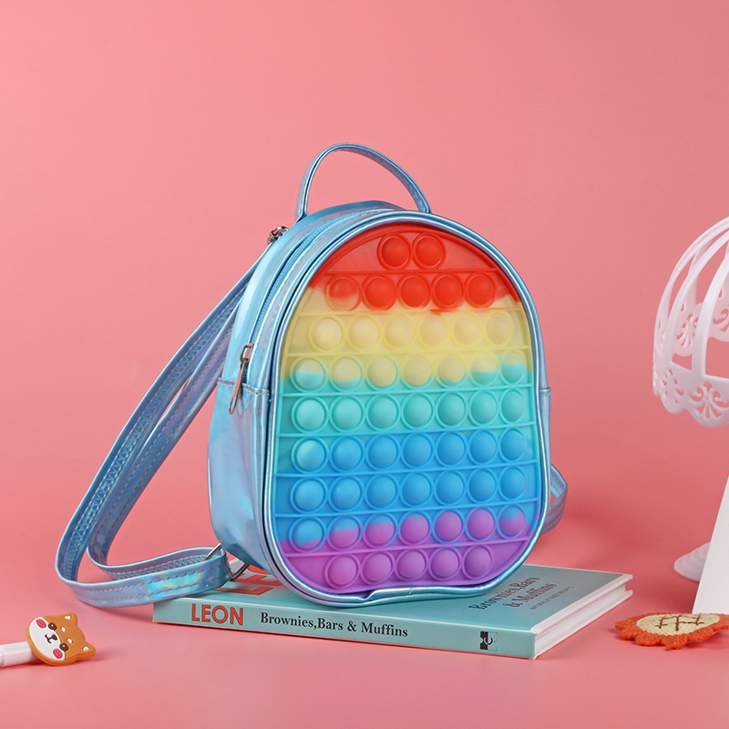 Big Pop it Backpacks 28CM Astronaut bags pop it School Bag Push bubble ...